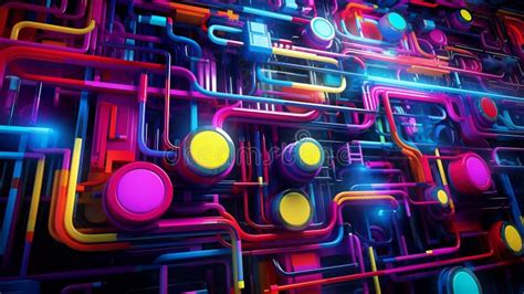 Colorful Vibrant Abstract Background Stock Illustration Illustration Of Light Futuristic