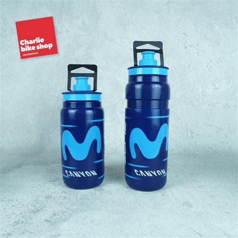 Jual Bolol Minum Sepeda Elite Fly Team Canyon Movistar Blue 550ml