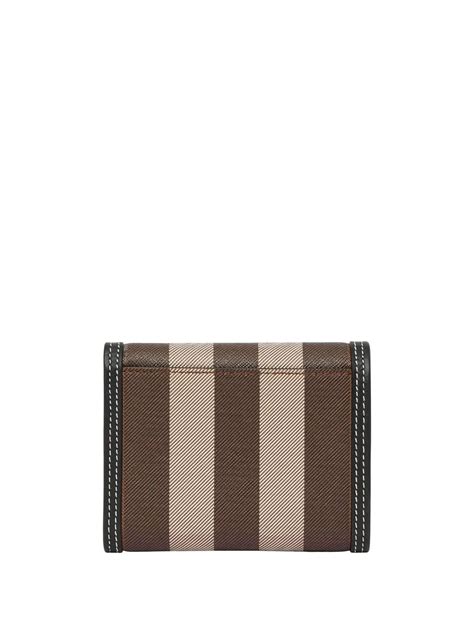 Burberry Checked Small Folding Wallet Brown Farfetch