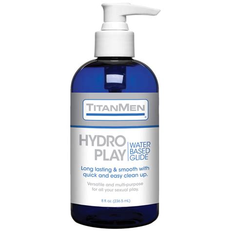 Titanmen Hydro Play Water Based Glide 8 Oz Doc Johnson