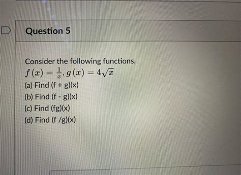 Solved 3 Questions Need To Show Workw Question 3 Let F X