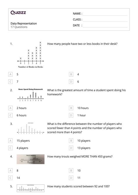 50 Organizing Data Worksheets For 4th Grade On Quizizz Free And Printable