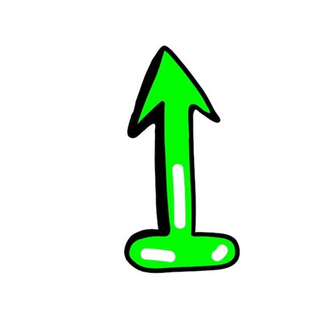 Flecha De Garabato Dibujada A Mano Vectorial Vector Premium