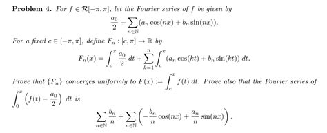 Solved Prove That Fn Converges Uniformly To F X Prove Chegg