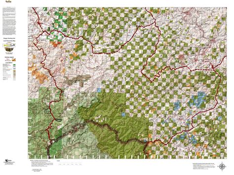 Oregon Hunting Unit 26 Powers Land Ownership Map By Huntdata Llc