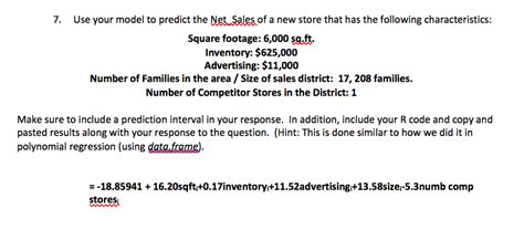 Solved How Do You Do This Question I Gave The Model In Bold