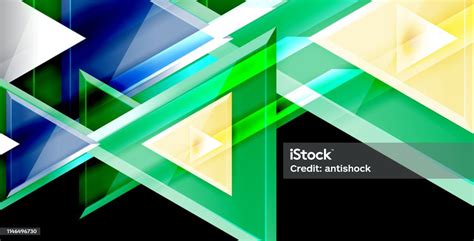 3d 삼각형 벡터 최소한의 추상적인 배경 디자인 추상 포스터 기하학적 디자인 0명에 대한 스톡 벡터 아트 및 기타 이미지 0명 구도 디자인 Istock