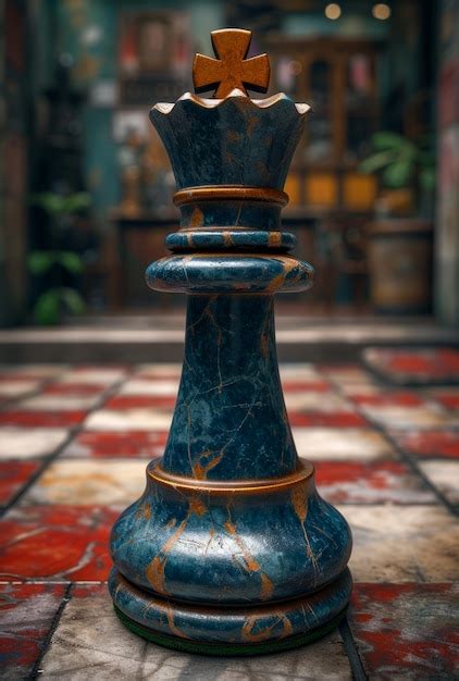 Chess Pieces On Chessboard Premium AI Generated Image