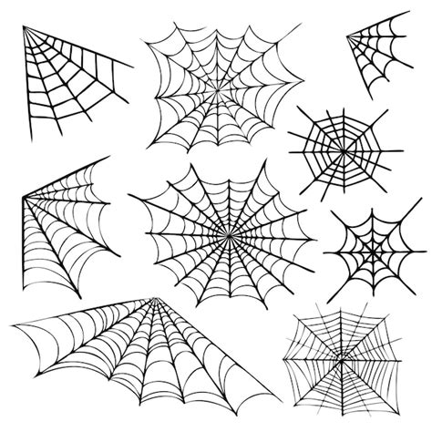 Premium Vector Black Halloween Cobwebs On White Background Perfect