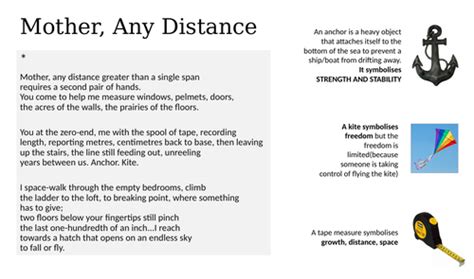Mother Any Distance Annotations Teaching Resources