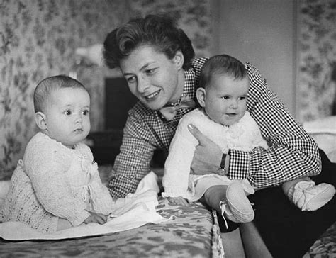 Actress Ingrid Bergman And Her Twin Daughters 1953 Pictures Getty Images
