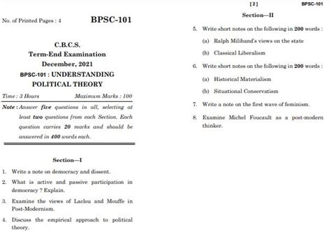 Ignou Bpsc 101 Previous Years Solved Question Paper