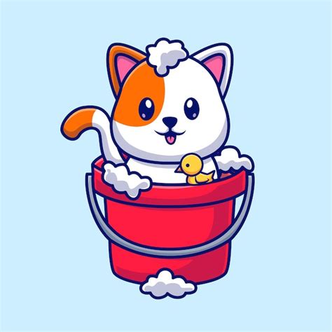 귀여운 고양이 초밥 연어 만화 벡터 일러스트 레이 션 무료 벡터