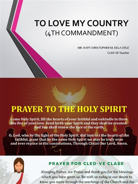 To Love My Country 4th Commandment Pdf Ten Commandments Love