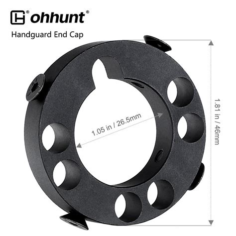 Ohhunt® Ar 15 Free Float Handguard End Cap 1 Inch Inner Diameter