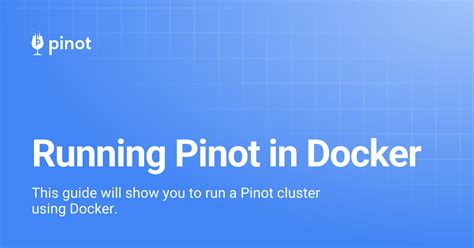 Running Pinot In Docker Apache Pinot Docs