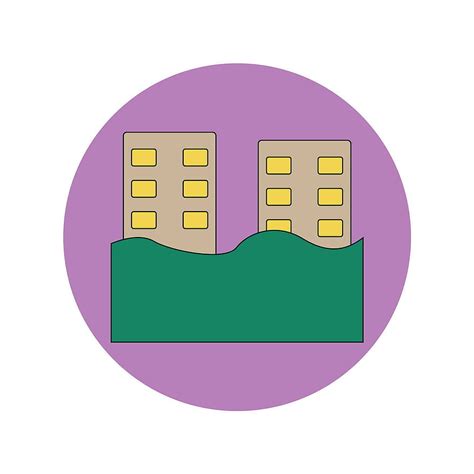 建物のベクトルのフラットなデザインで Eps Ai Uidownload