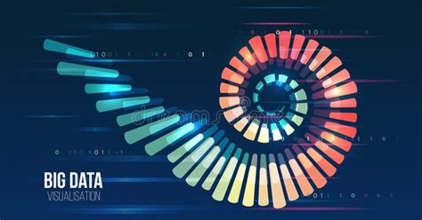 Artificial Intelligence Business Analytics An Array Of Information In The Form Of A Spiral