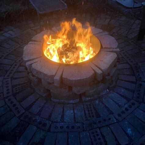 Compass Fire Ring Compass Rose Fire Pit Corten Outdoor Map