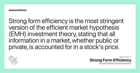 Strong Form Efficiency Awesomefintech Blog