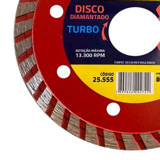 Disco Diamantado Turbo Polegadas Mm Furo Mm Shopee Brasil