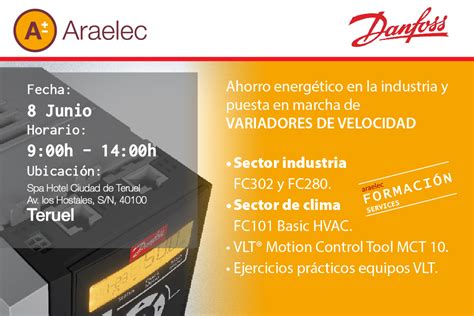 Formación Variadores Danfoss Teruel Araelec