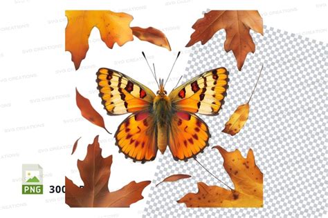 Autumn Butterfly Clipart Png 6489476