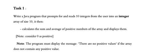 Solved Task 1 Write A Java Program That Prompts For And