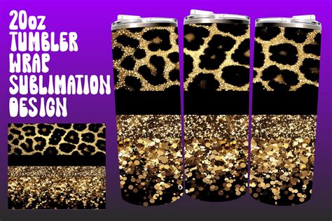 Sparkling Glitter Jungle Tumbler Wrap Graphic By Svgyeahyouknowme