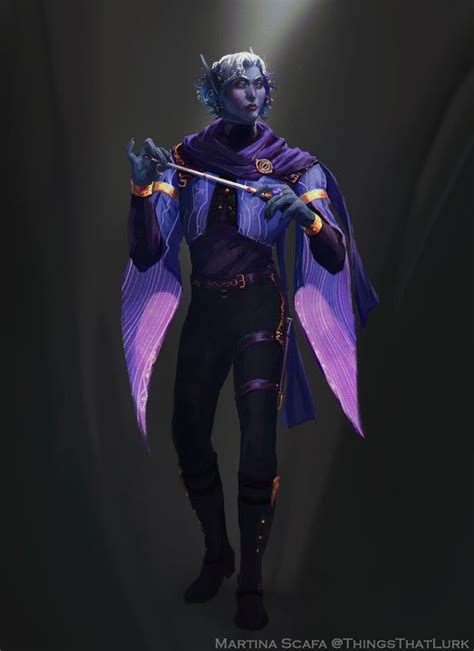Art Winterspring Eladrin Sorcerer Fantasy Character Design