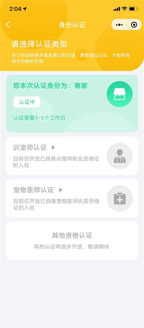 身份认证 认证中2