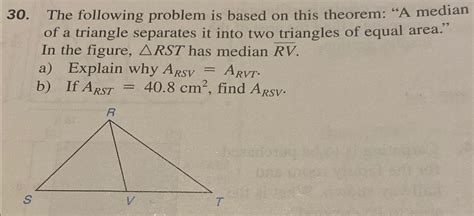 Solved The Following Problem Is Based On This Theorem A