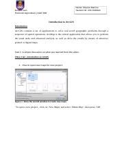 Lab 1 Introduction To ArcGis Docx Name Rayner Marcus Babe ID 2017436844 Kampus Jasin