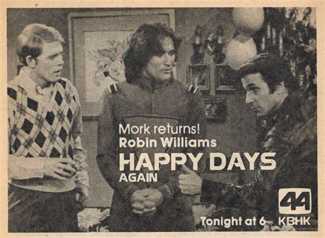 1980 Kbhk San Francisco Tv Ad~robin Williams Mork Returns Happy Days