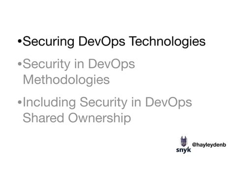 Building A Devsecops Pipeline Around Your Spring Boot Application Ppt