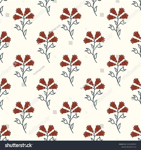 Indian Traditional Block Print Design Ajrakh Stock Vector Royalty Free 2224358767 Shutterstock