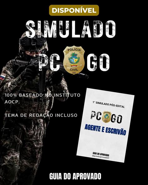 SIMULADO 01 PÓS EDITAL POLÍCIA CIVIL DE GOIÁS Foco Rede de Ensino