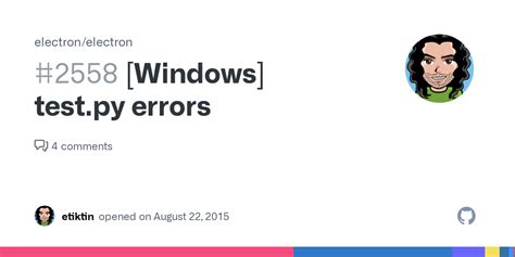 Windows Testpy Errors · Issue 2558 · Electronelectron · Github