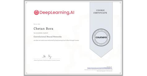 Completion Certificate For Convolutional Neural Networks Chetan Bora