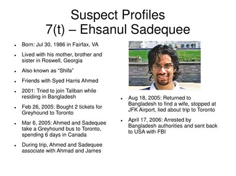 Ppt Suspect Profiles Scarborough 7a Fahim Ahmad Powerpoint Presentation Id1723772