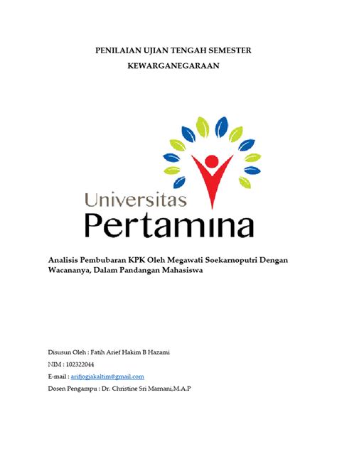 Fatih Arief Hakim B Hazami Ce2 Dd Uas Kewarganegaraan Pdf