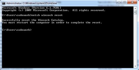 Run Netsh Winsock Reset To Troubleshoot Network Issues