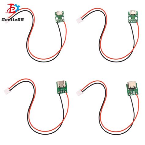อะแดปเตอร์แปลงสายเคเบิล Type C Pcb Micro Usb เป็น Dip ตัวเมีย สําหรับ