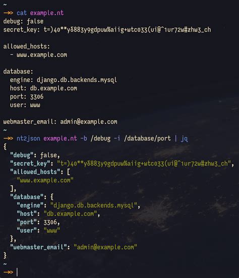 Nt2 A Cli Converter Between Nestedtext And Json Yaml Or Toml Rcommandline