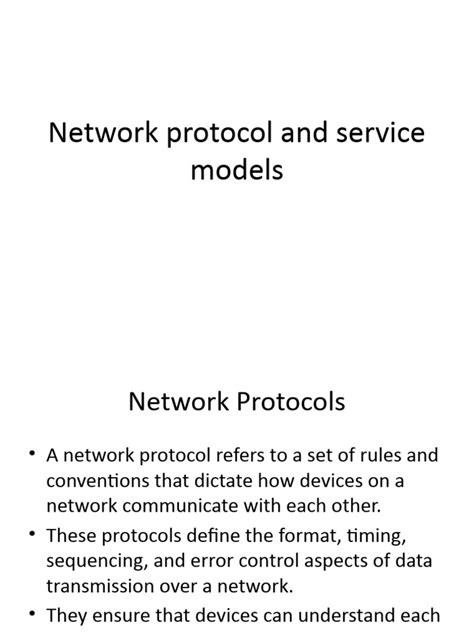 Network Protocols And Service Models Pdf Computer Network