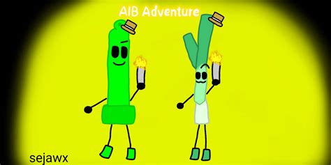Aib Adventure Glowstick X Leek Art By Sejawx On Deviantart