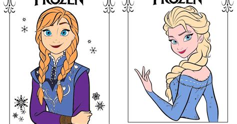 Mewarnai Frozen Elsa Anna Olaf Bruni Kristoff Sven Dan Nokk