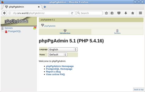 Centos 7 Postgresql Install Phppgadmin Server World