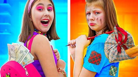 انيا الفتاة الفقرة مقابل ايفا الفتاة الغنية 😱 من قناة Amigos Forever Arabic 💔 Youtube