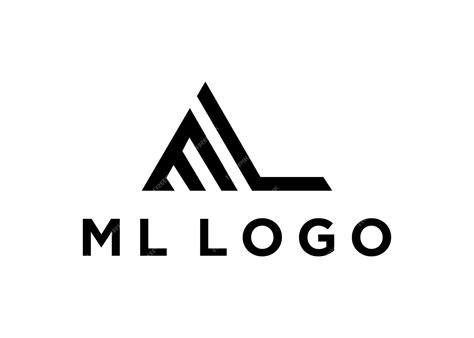 Premium Vector Ml Logo Design Vector Illustration
